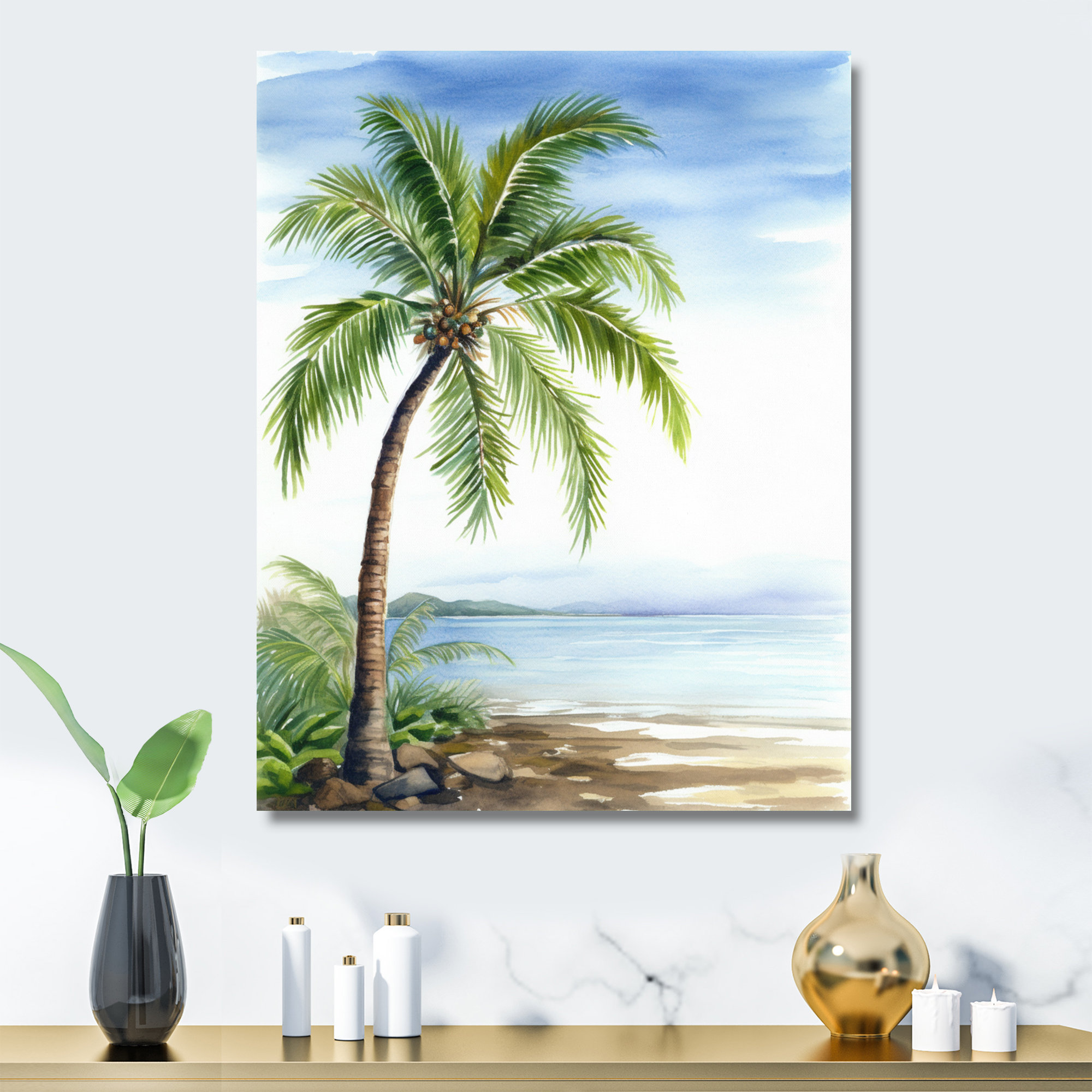 Bay Isle Home™ Palm Tree At The Beach Resort VI - Palms & Palm Trees ...