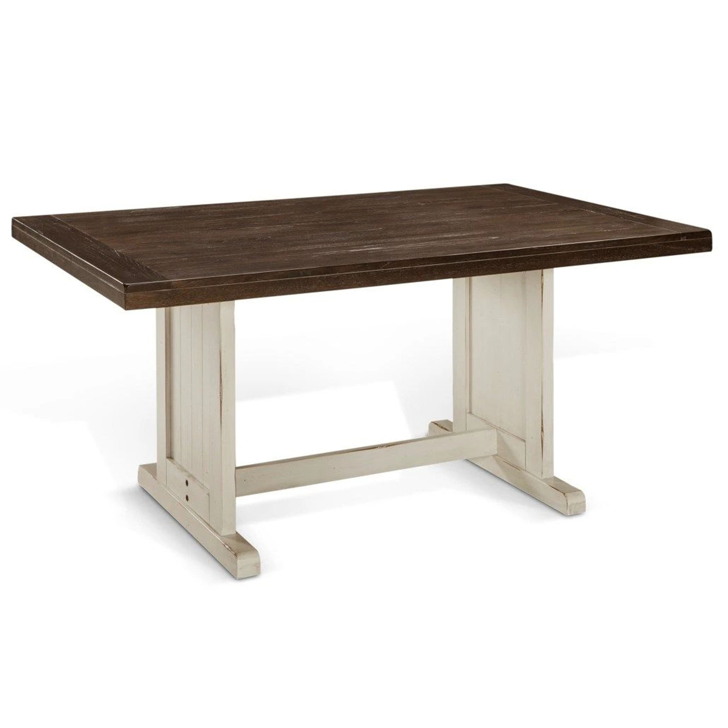 Benjara Orso Dining Table, 60 Inch Rectangular Plank Top, And Brown ...