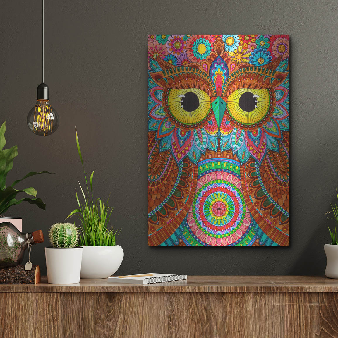 Bungalow Rose 'Night Owls 17' by Hello Angel Metal Wall Art | Wayfair