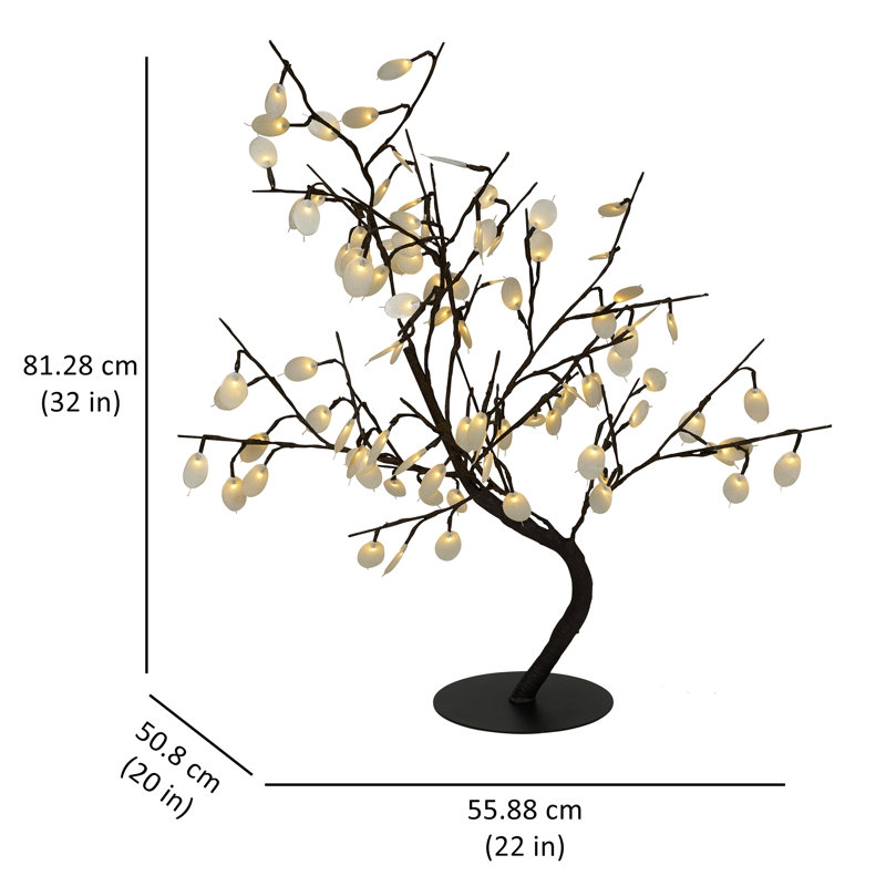Hi-Line Gift Ltd. Silver Dollar Bonsai Tree - 96 LED Lights & Reviews ...