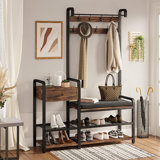 Metal Hall Trees You'll Love | Wayfair