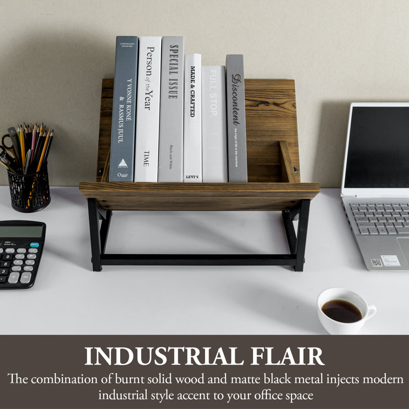 17 Stories Book Display Rack Desk Organizer | Wayfair