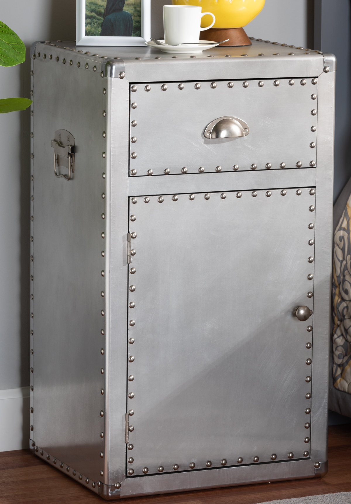 Beachcrest Home Gofried French Industrial Nightstand & Reviews ...