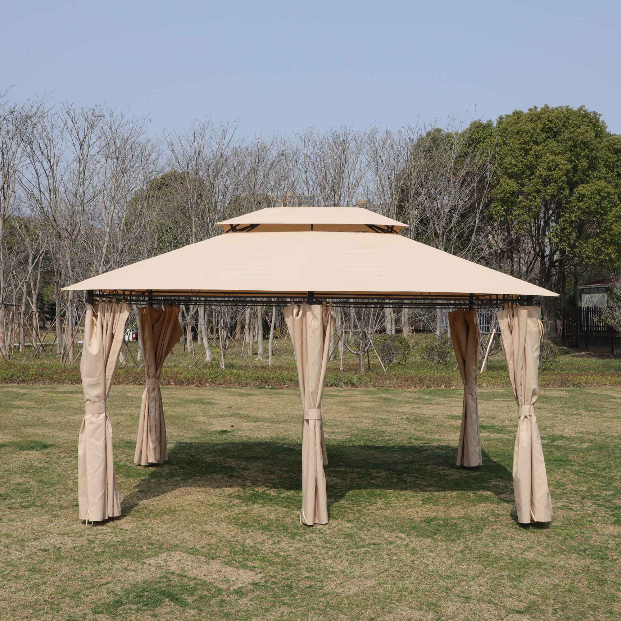 VENUE INDUSTRIES, LLC Outdoor Terrace Gazebo Canopy Tent with ...