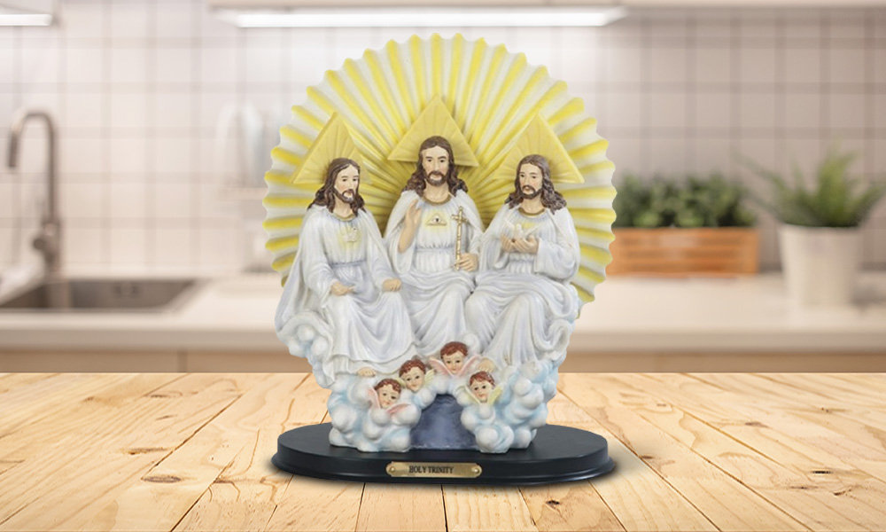 Trinx 12"H Holy Trinity Father, Son and Holy Spirit Figurine Unique ...