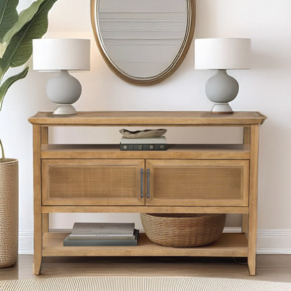 Bayou Breeze Versatile Two-Door Console Table with Abundant Storage ...