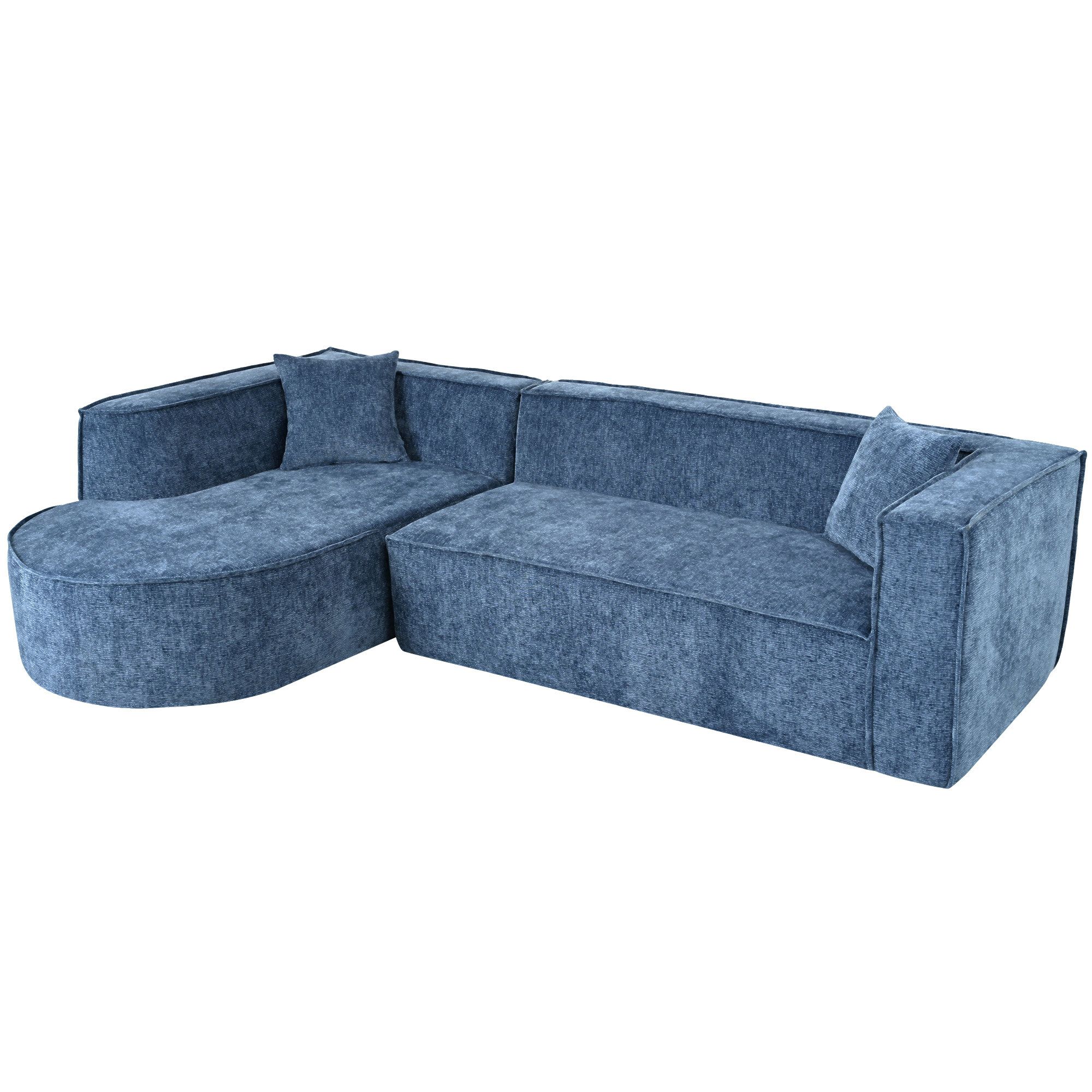 Latitude Run® Modern Style Sectional Sofa,Sponge Sectional Sofa Couch ...