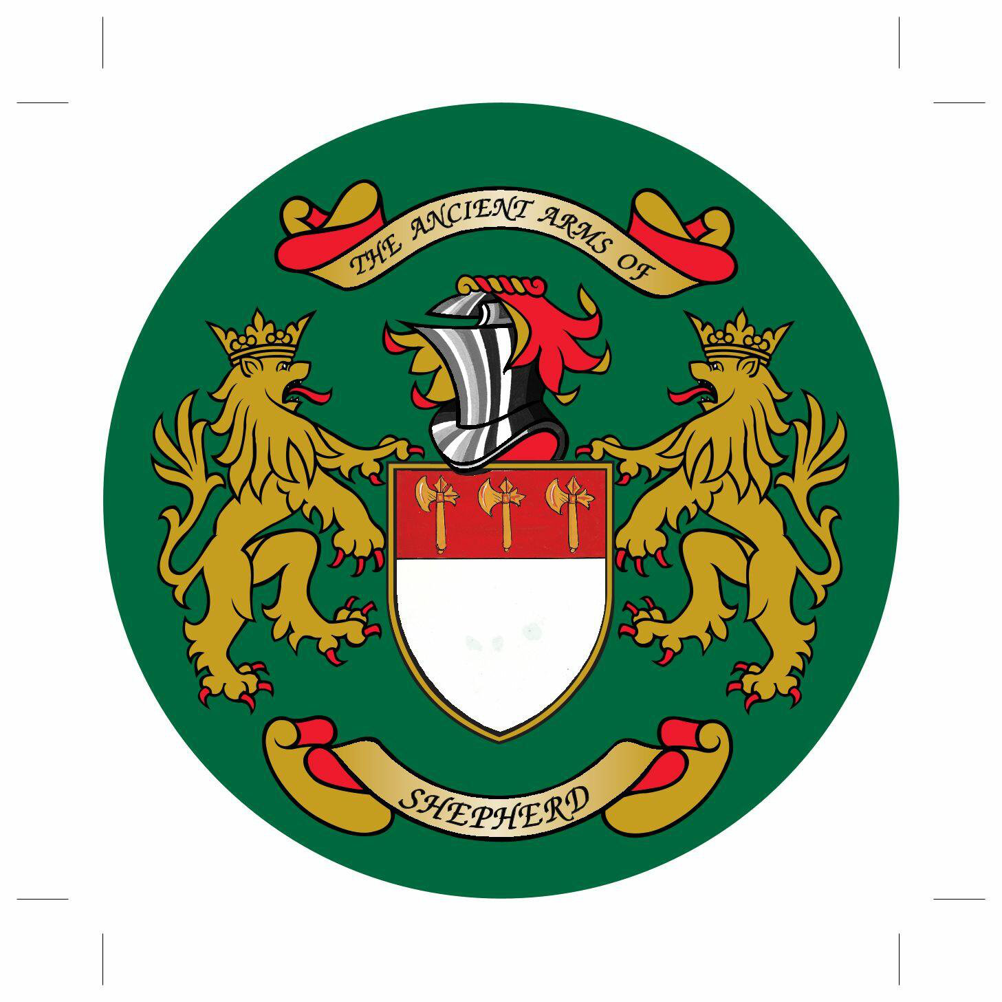 Happy Larry Coat of Arms Coasters - Shepherd | Wayfair.co.uk
