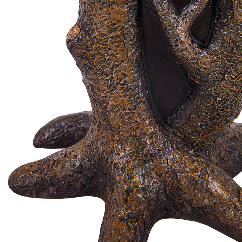 Loon Peak® Dingeman Maple Tree Resin Bird Bath | Wayfair