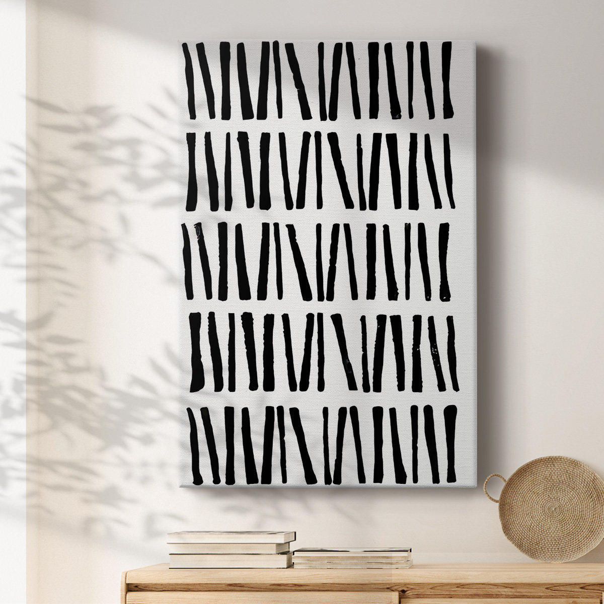 Wrought Studio™ Inky Trace Framed On Canvas Print | Wayfair