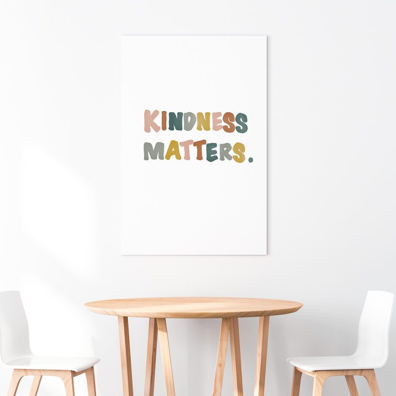 Latitude Run® Kindness Matters Art Print Retro Girls Nursery Room ...