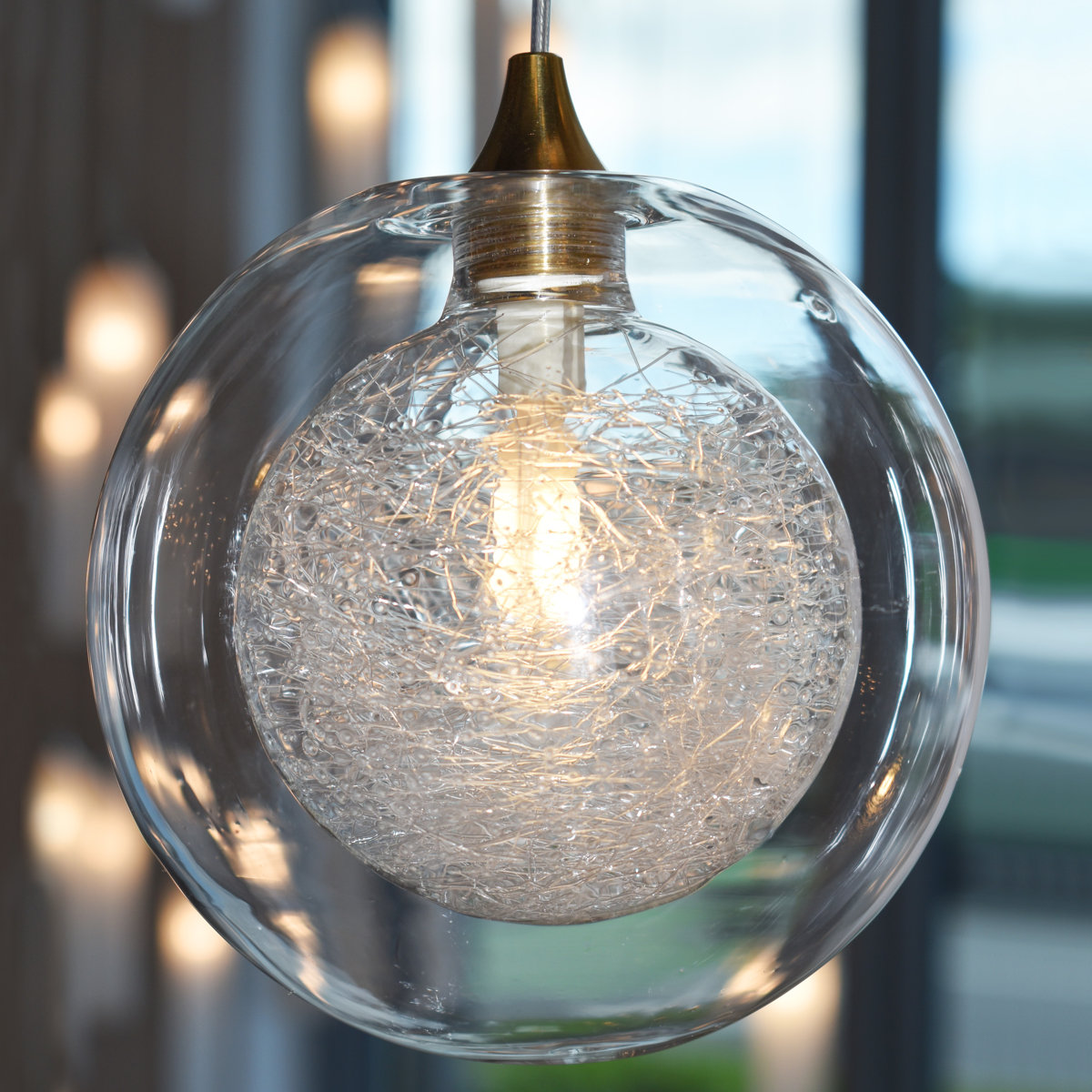Galilee Lighting Reflection Twigs 25 - Light Cluster Globe Pendant ...