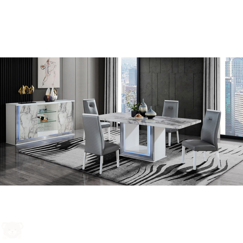 Ivy Bronx MOON WHITE MARBLE BUFFET | Wayfair