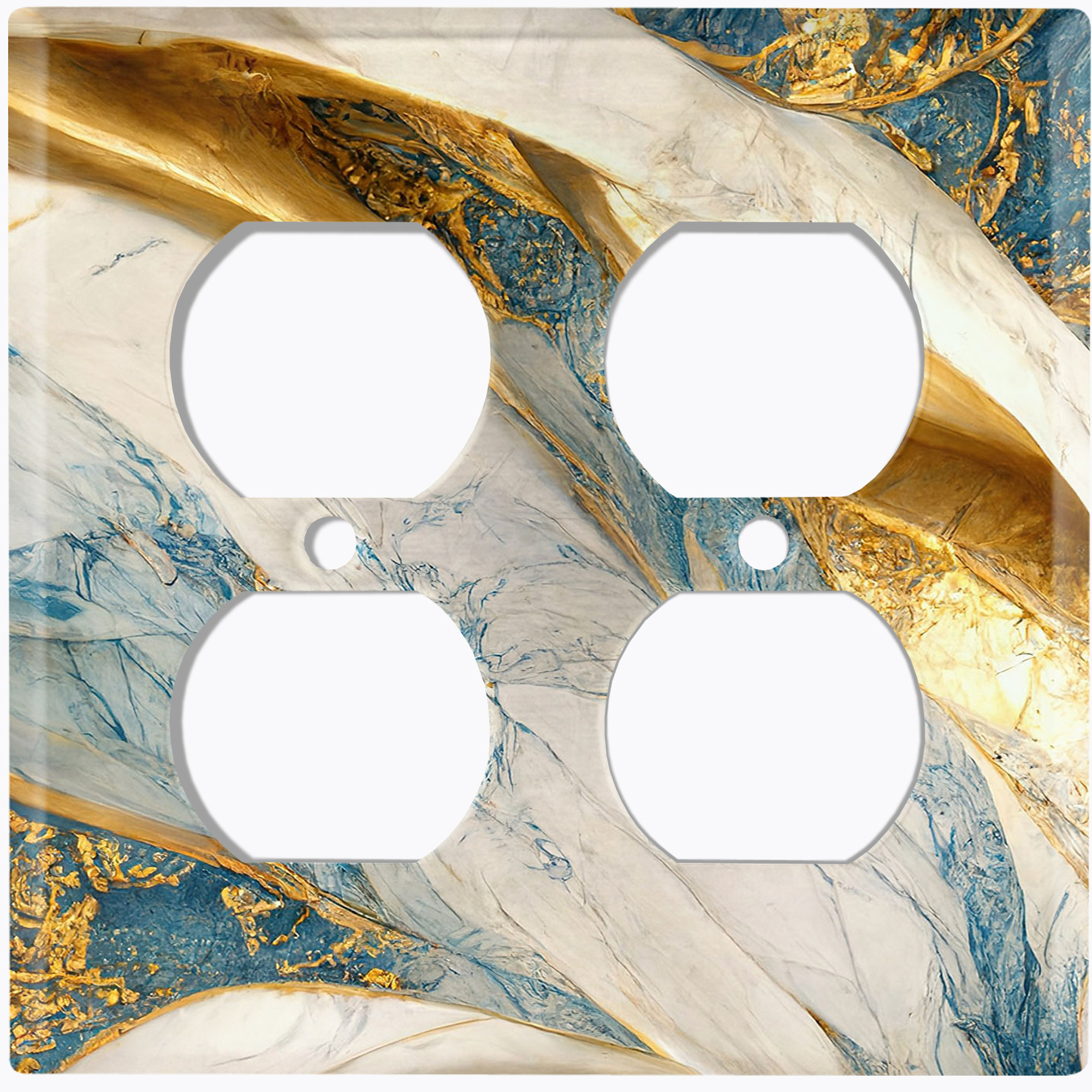WorldAcc Metal Light Switch Plate Outlet Cover (Blue Marble Swirl Image ...
