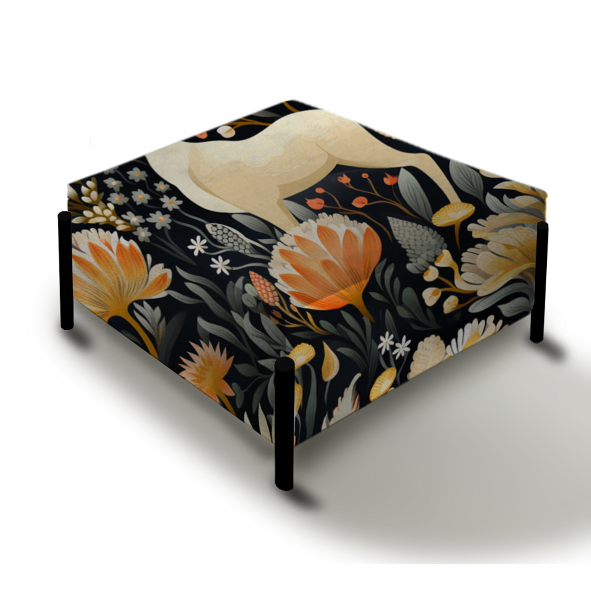 Design Art Deer Elegance In Tropical Animal Pattern - Animal Print ...