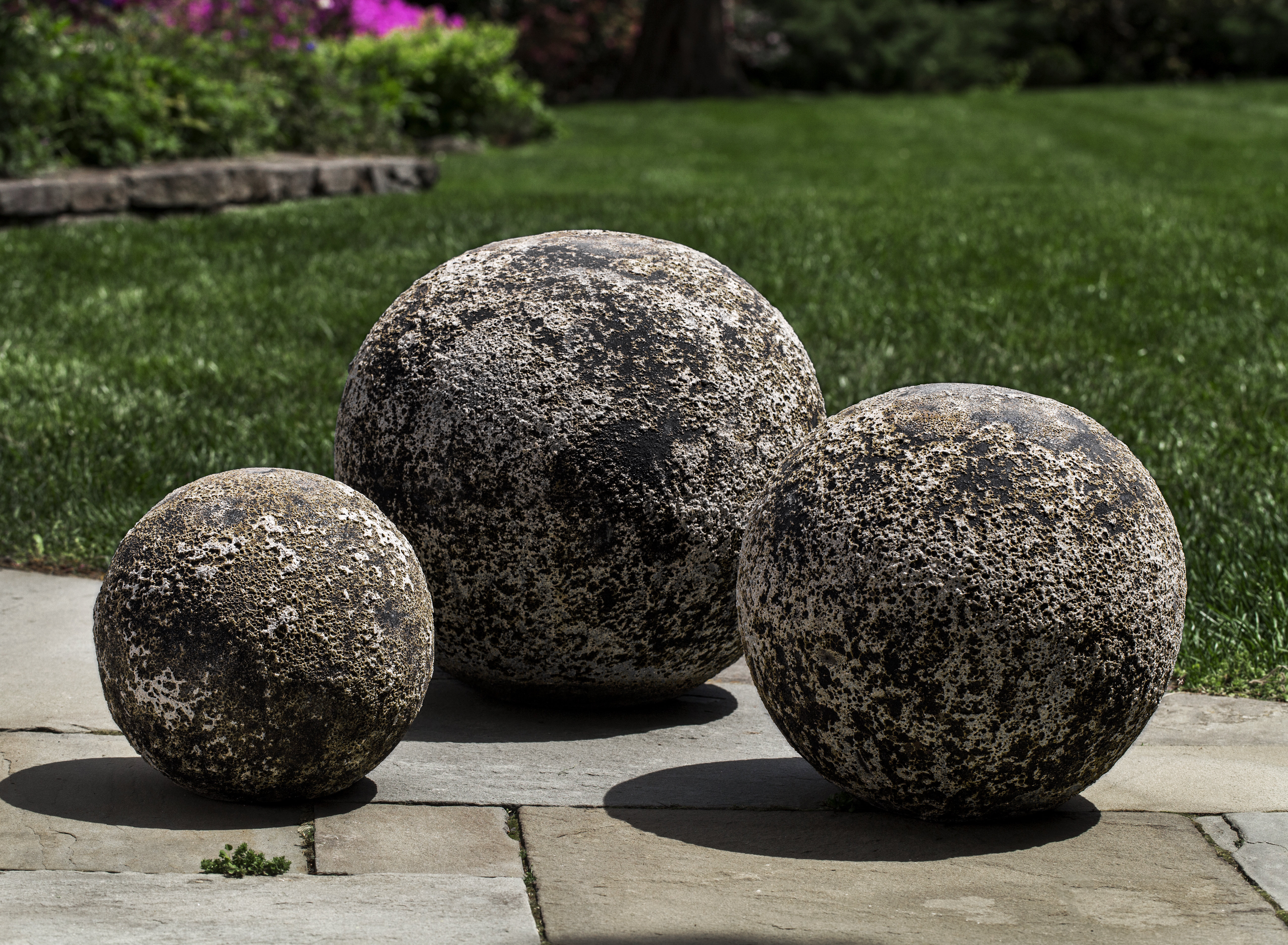 Campania International Angkor 3 Pieces Garden Stone Set | Wayfair