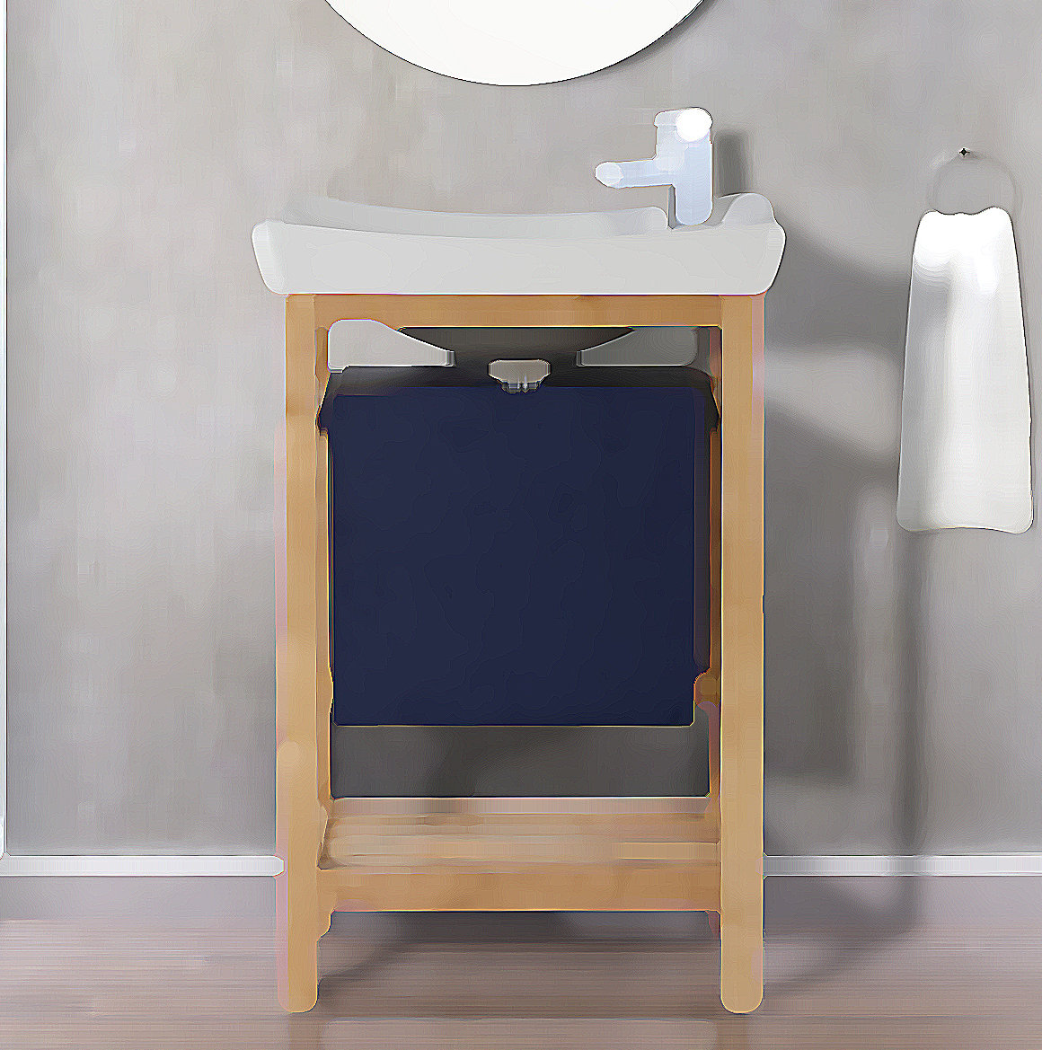 Wrought Studio™ Denelle 24" Single Bathroom Vanity set | Wayfair