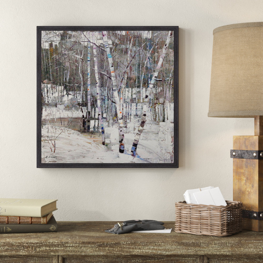 Loon Peak® 'Wintertide' Framed Acrylic Painting Print on Wrapped Canvas ...