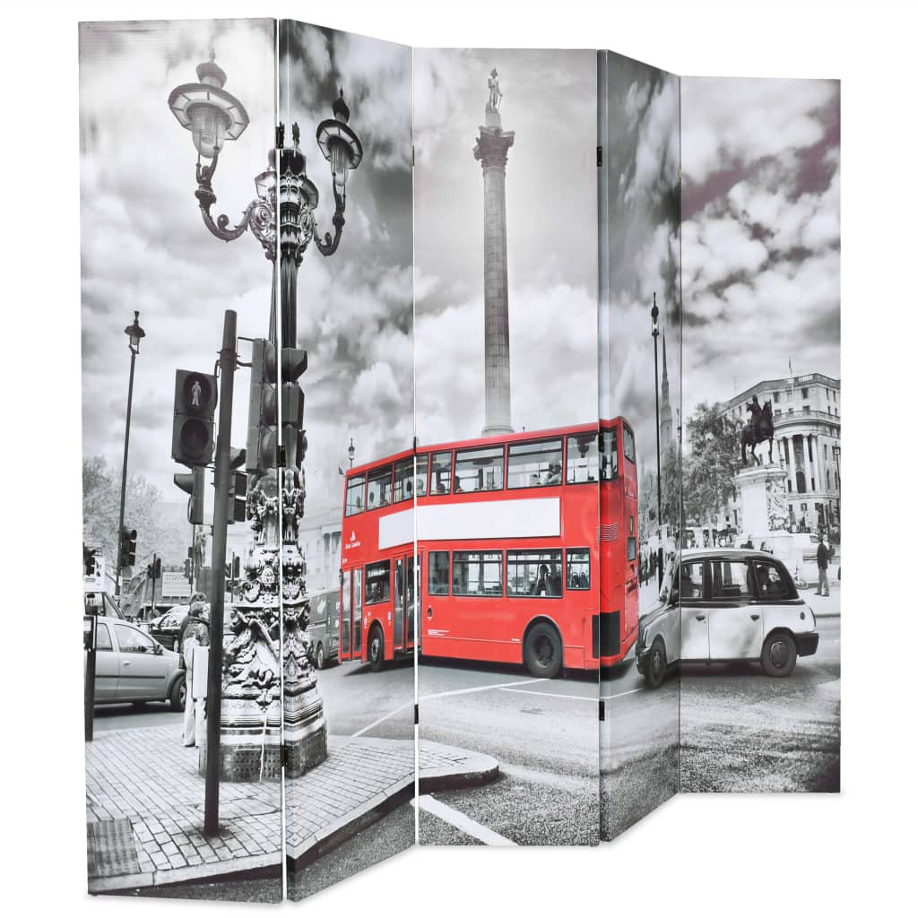 Latitude Run® Folding Room Divider 78.7X66.9" London Bus | Wayfair