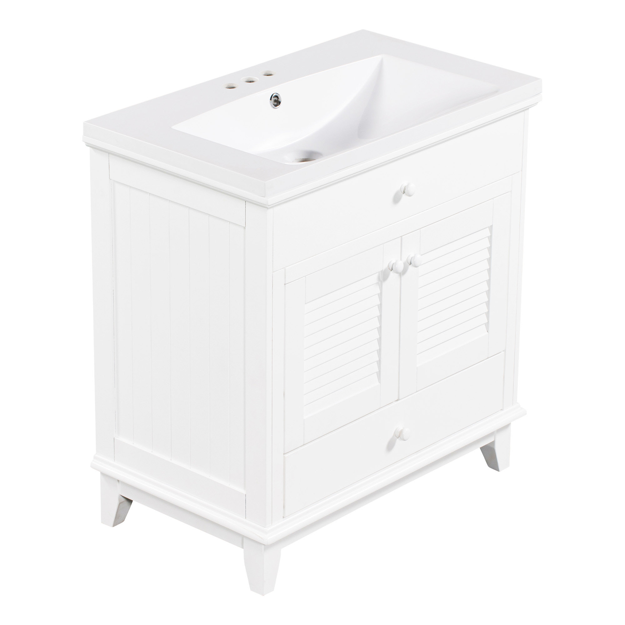 Wildon Home® Garym 30" Bathroom Vanity With Sink, Bathroom Cabinet With ...