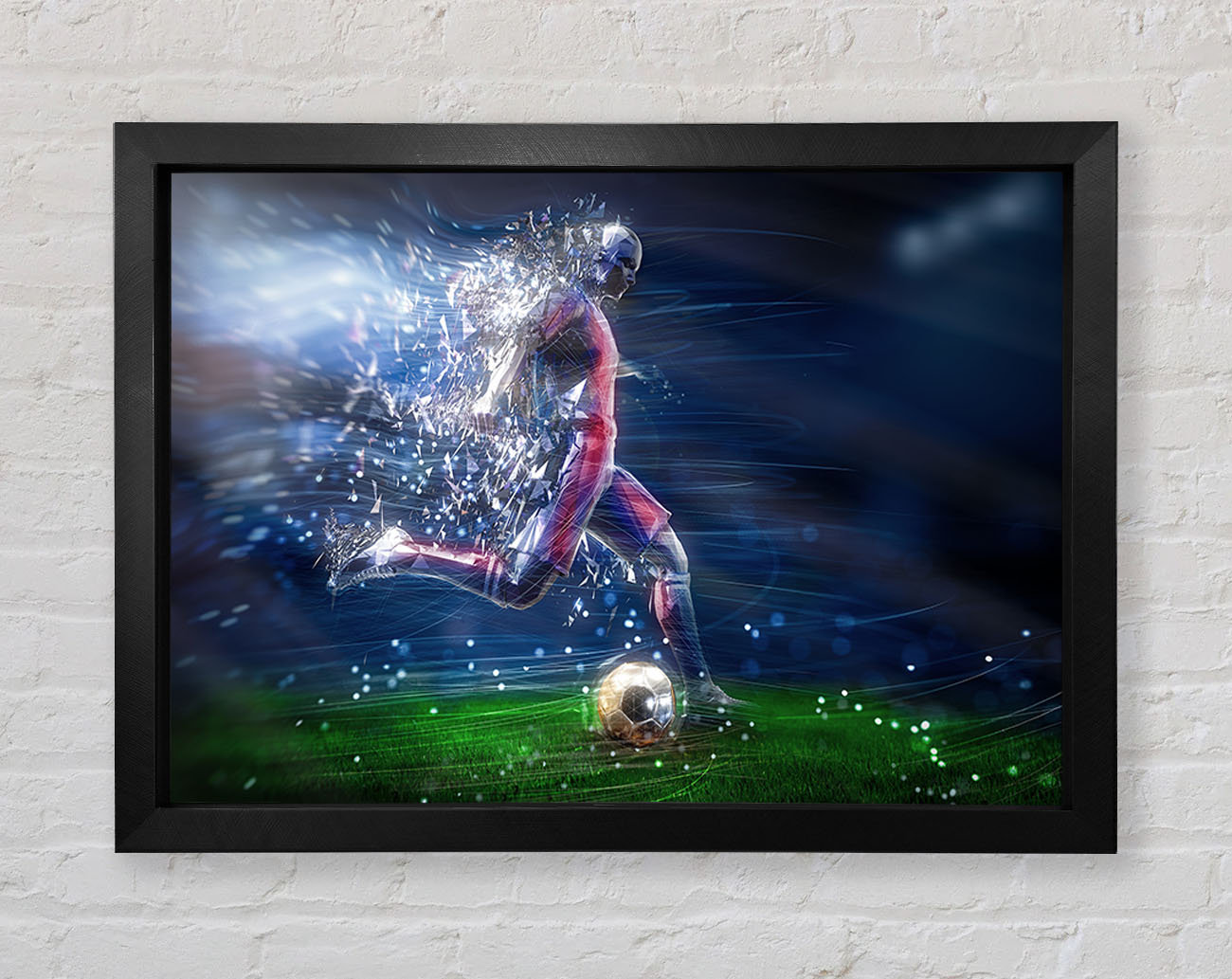 Bright Star Fractured In Light Football - Single Picture Frame Art ...
