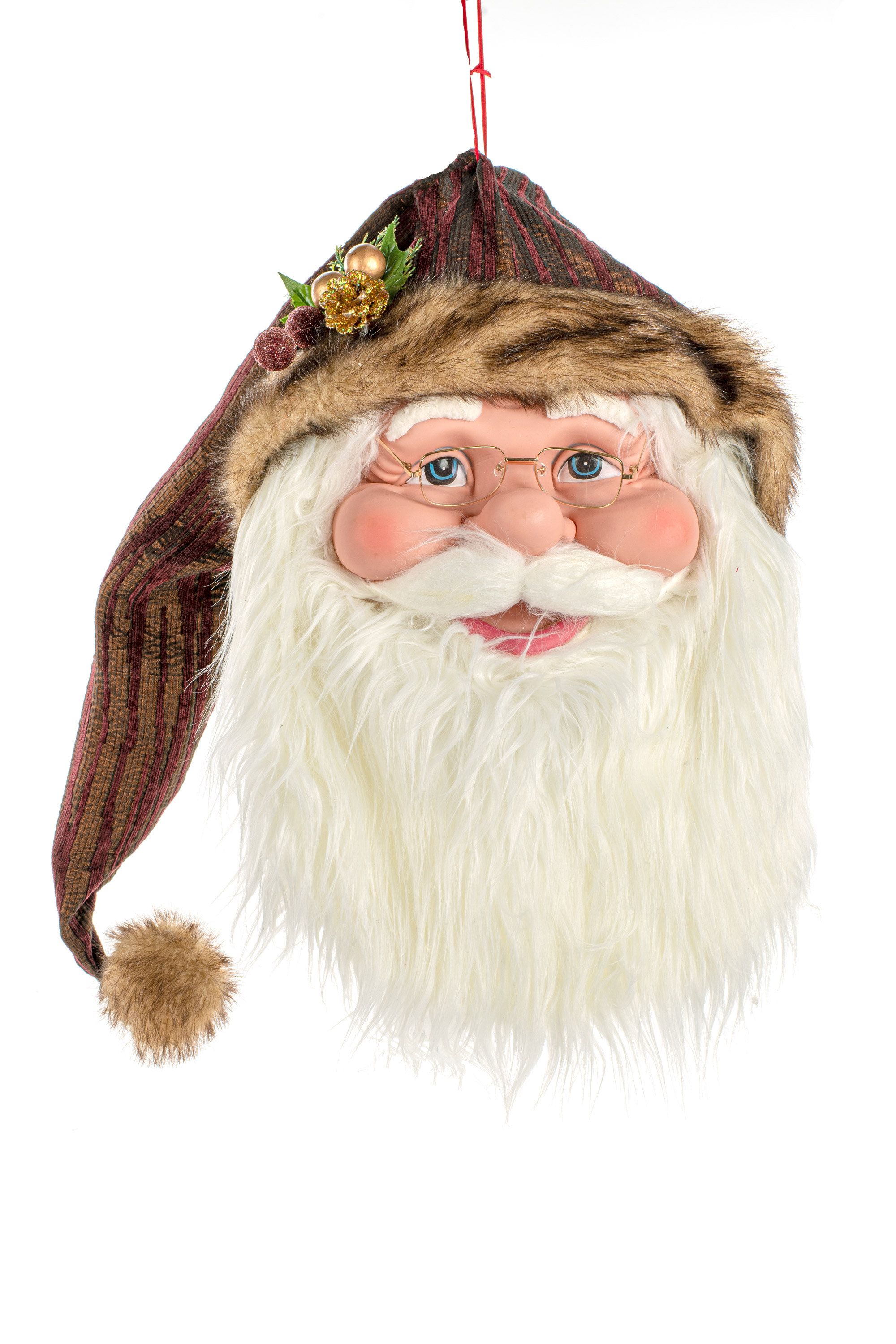 JJ's Holiday Gifts Ltd. Hanging Life Santa Head Figurine | Wayfair