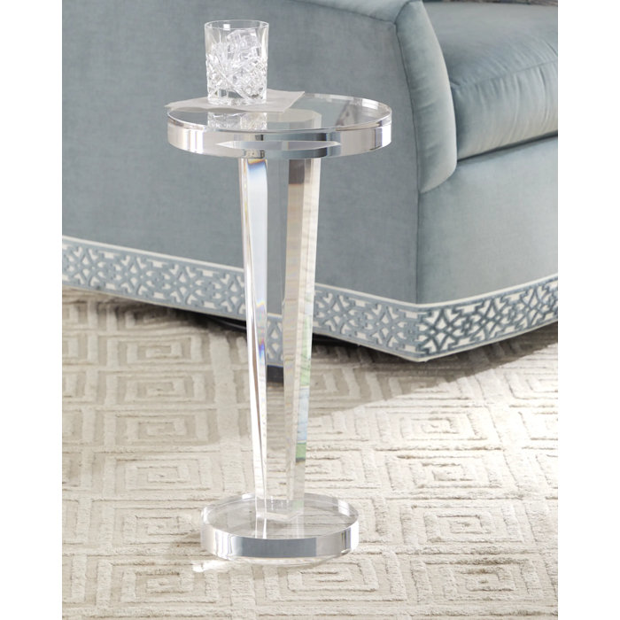 Wrought Studio Clear Diamond Side Table | Wayfair