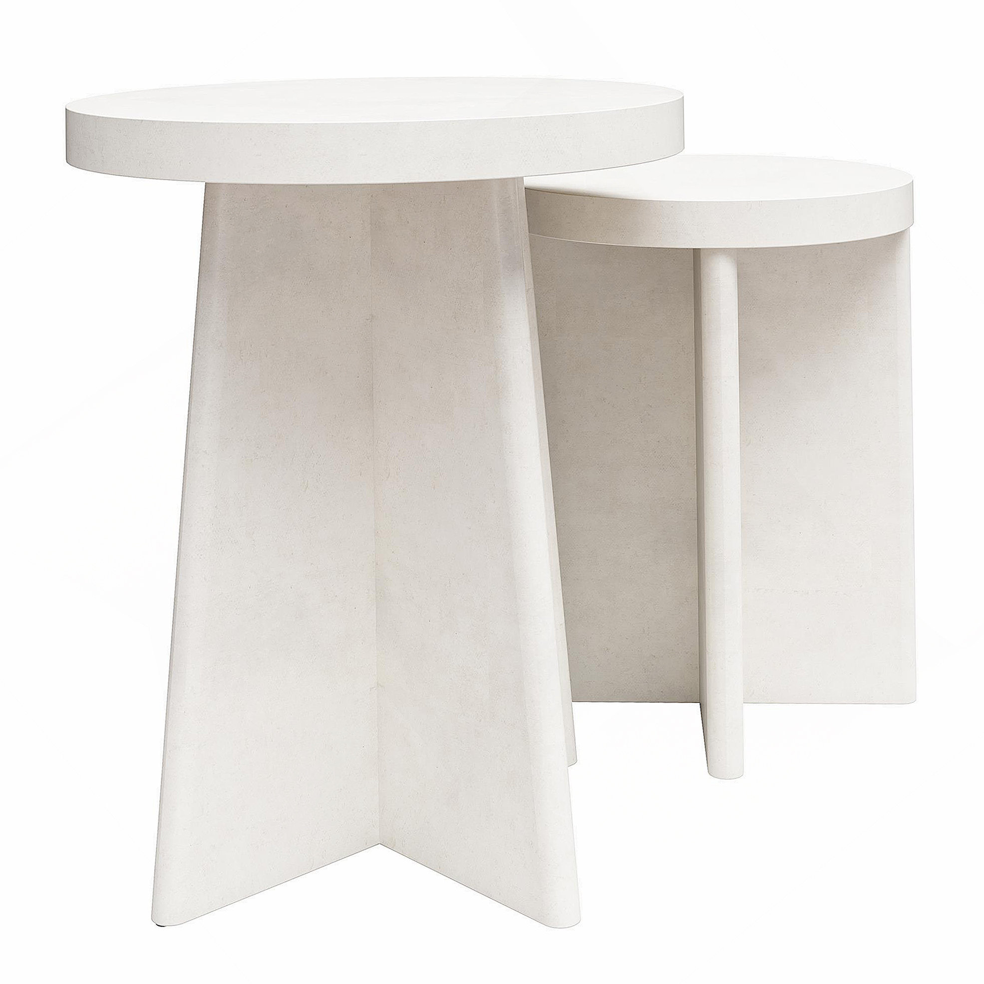 Wrought Studio™ Liam Round End Tables, Set Of 2 | Wayfair