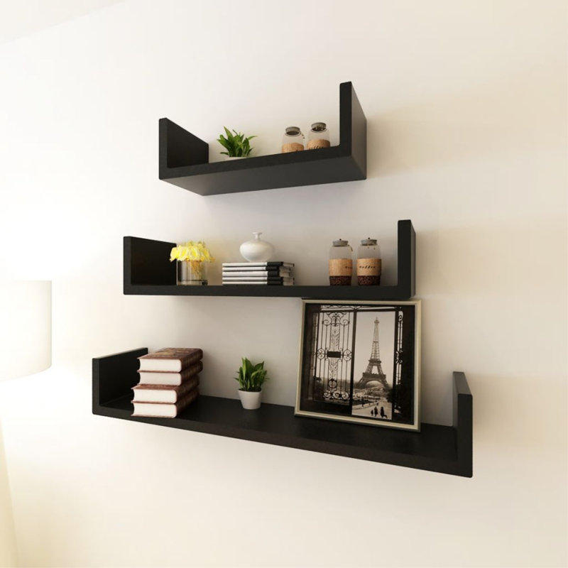 Latitude Run® Ayinde 3 Piece Floating Shelf & Reviews | Wayfair