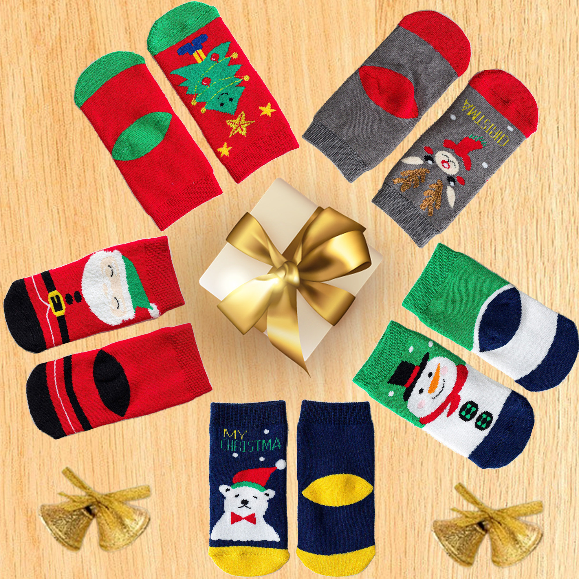 The Holiday Aisle® Kids Christmas Socks | Wayfair