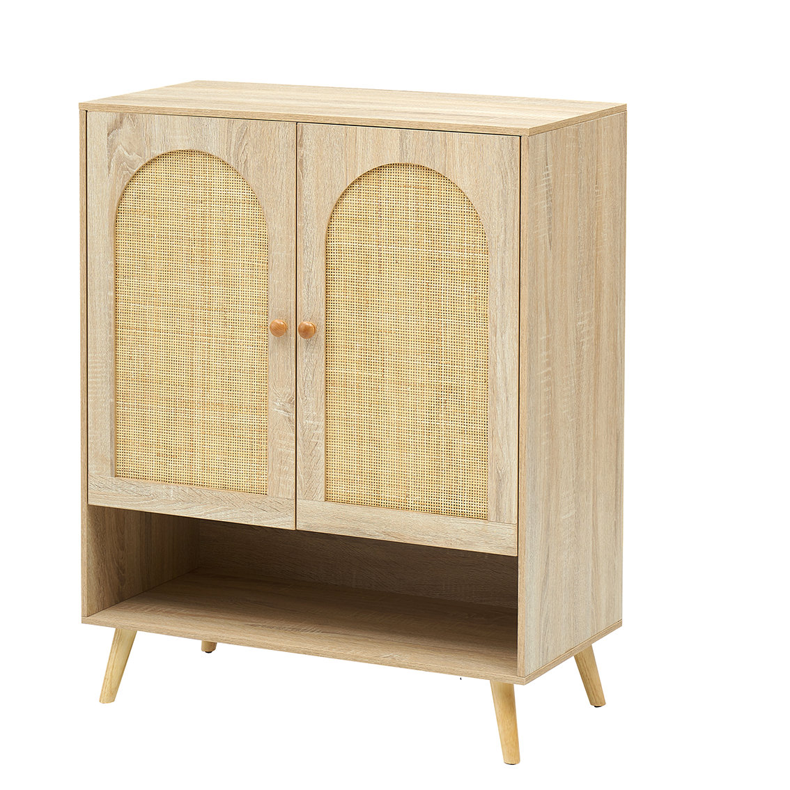 Bayou Breeze Kitchen Storage Cabinet With 4-tier Adjustable Shelves ...