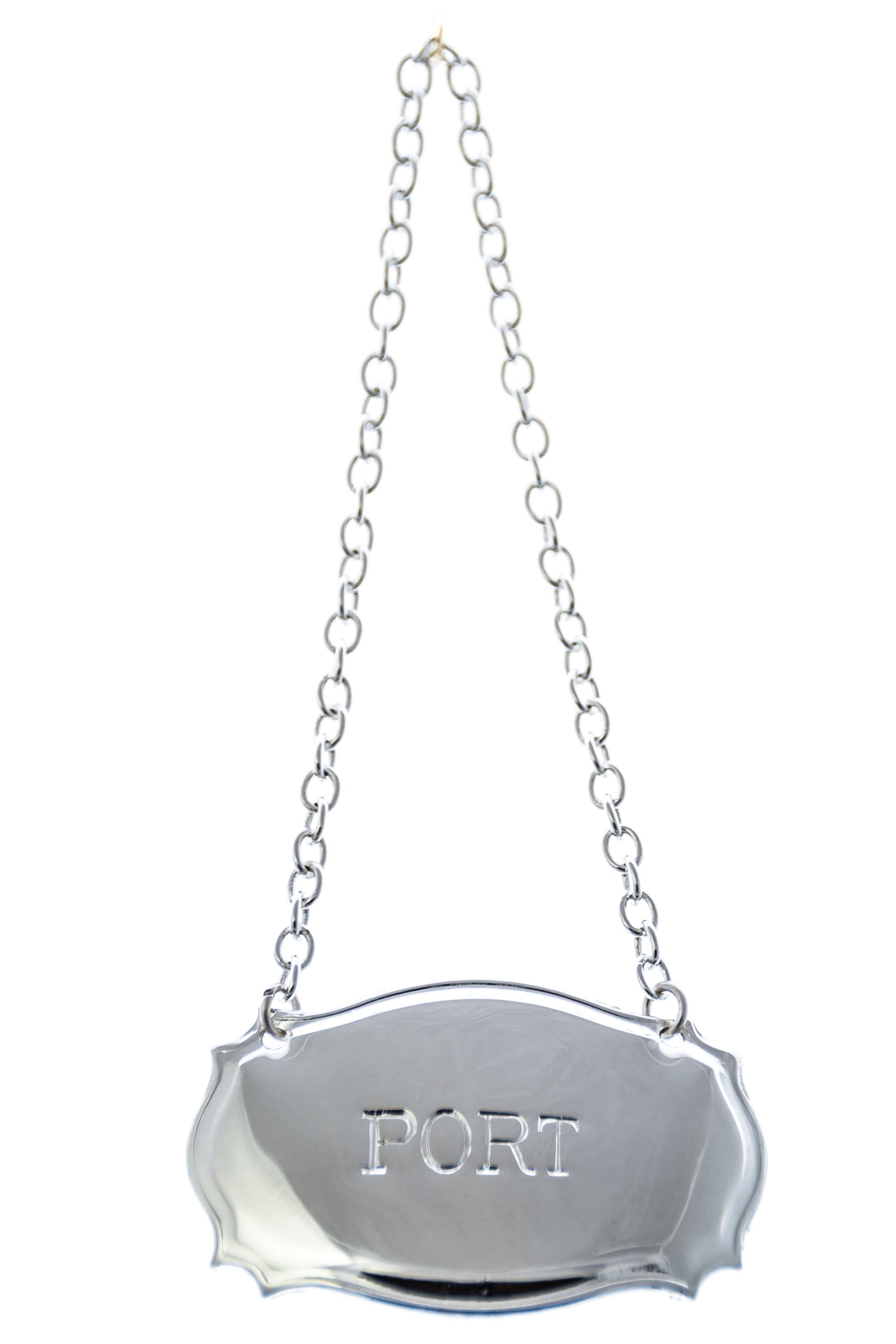 Corbell Silver Company Decanter Label Chippendale Design Port | Perigold