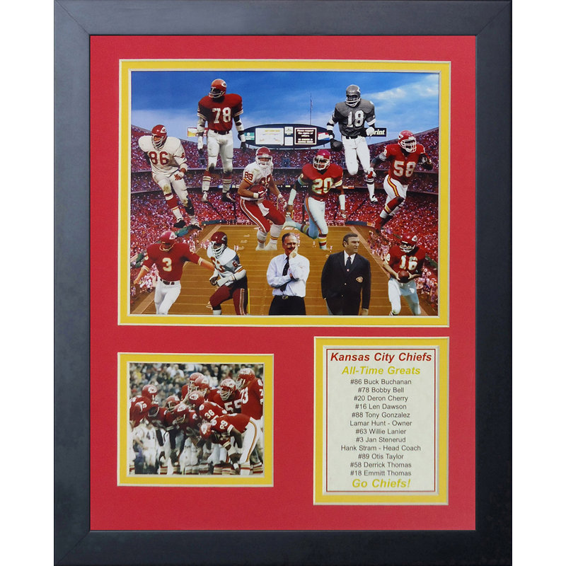 Legends Never Die Kansas City Chiefs Greats Framed Memorabili | Wayfair