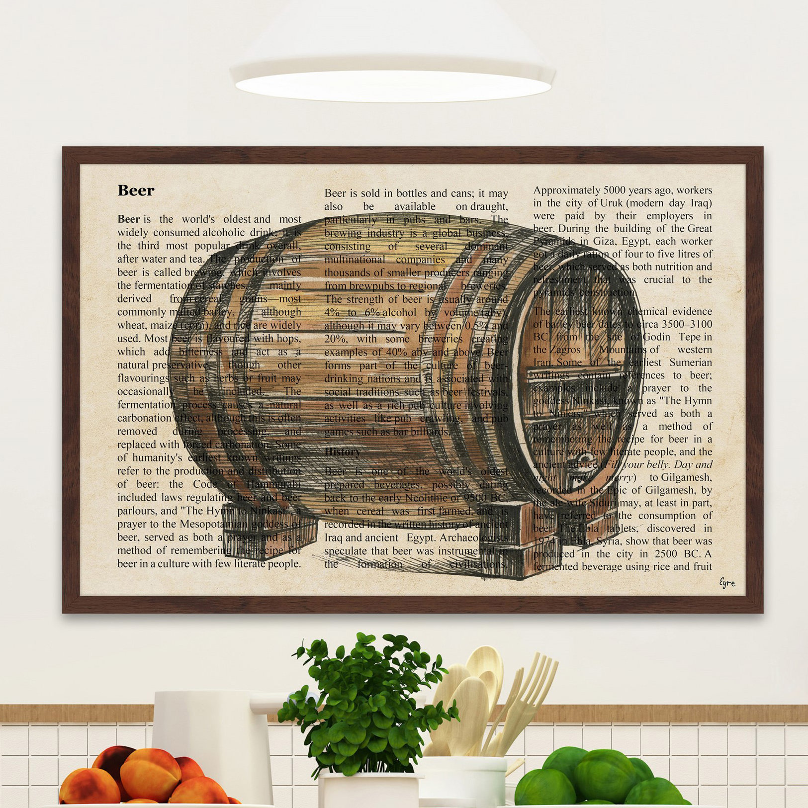 Fleur De Lis Living Mother of the Beer by Eyre Tarney - Picture Frame ...