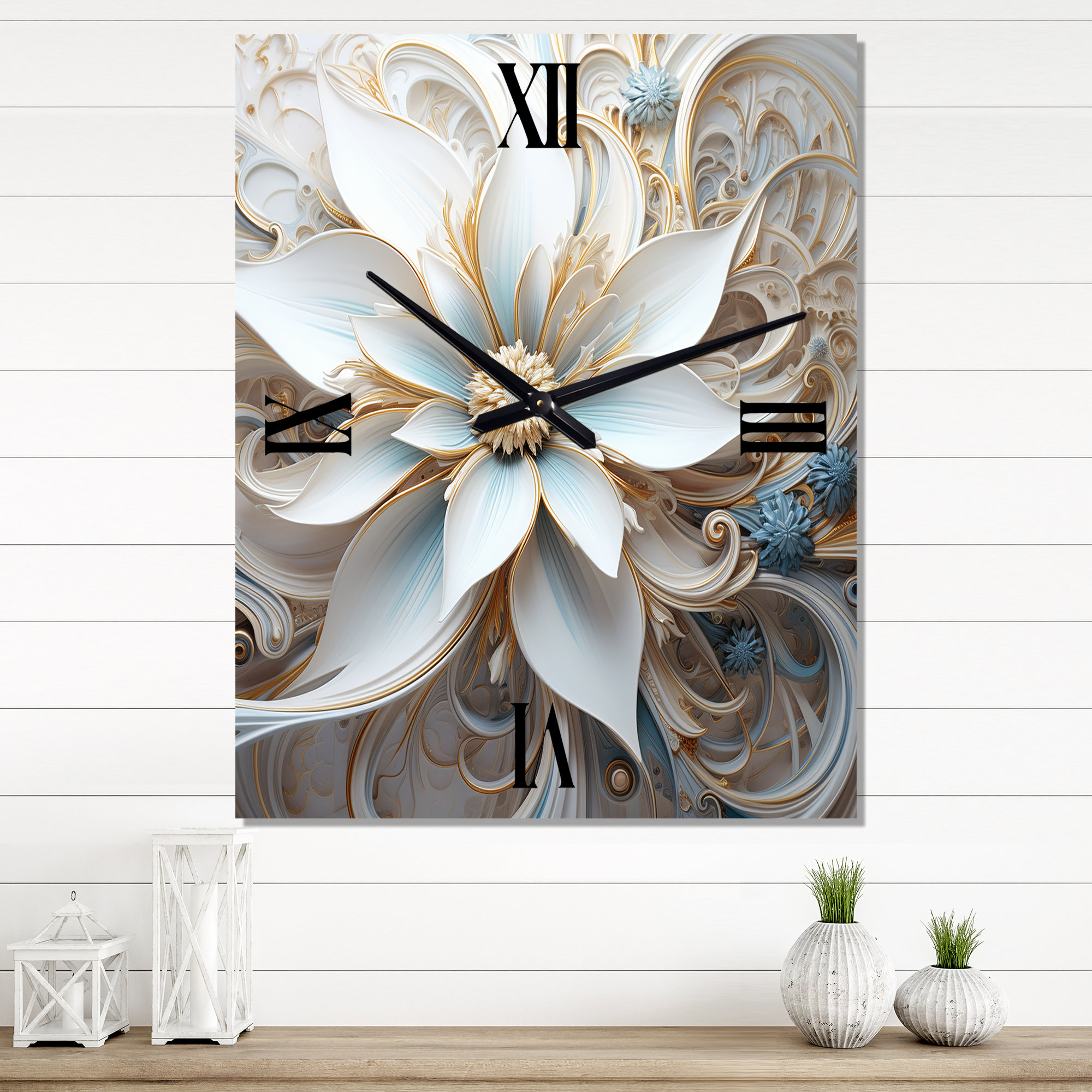 Design Art Electrifying Vibrant Fact Flowers I - Abstract Botanicals ...