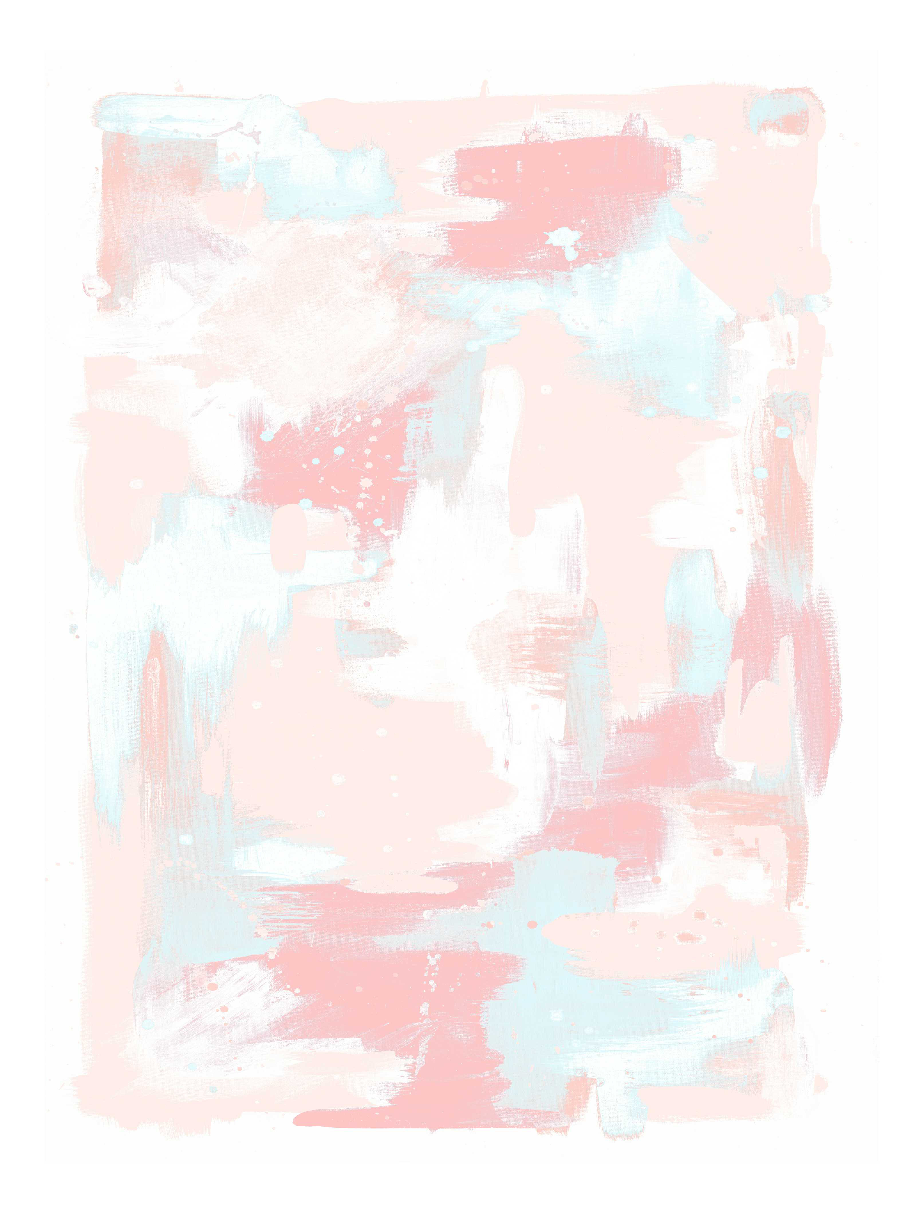 Orren Ellis Washed Out Blush Pink And Blue | Wayfair