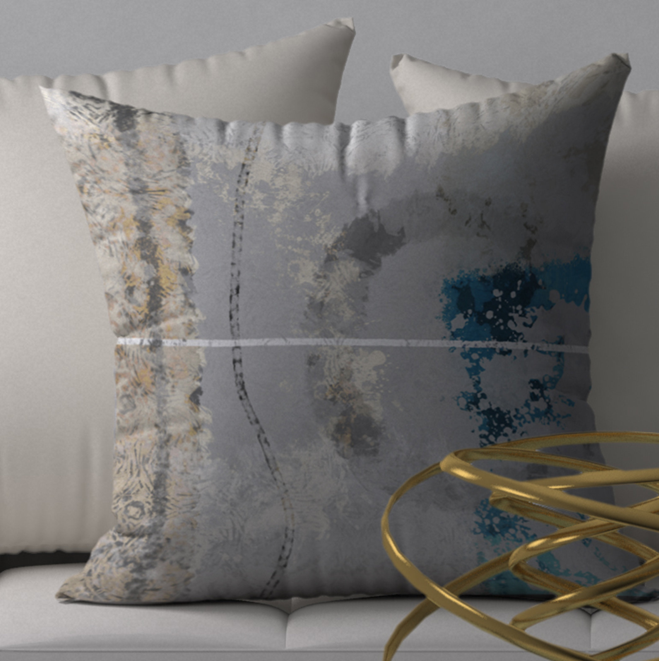 LeRoi Products Power Happy Decorative Square Pillow Cover & Insert ...