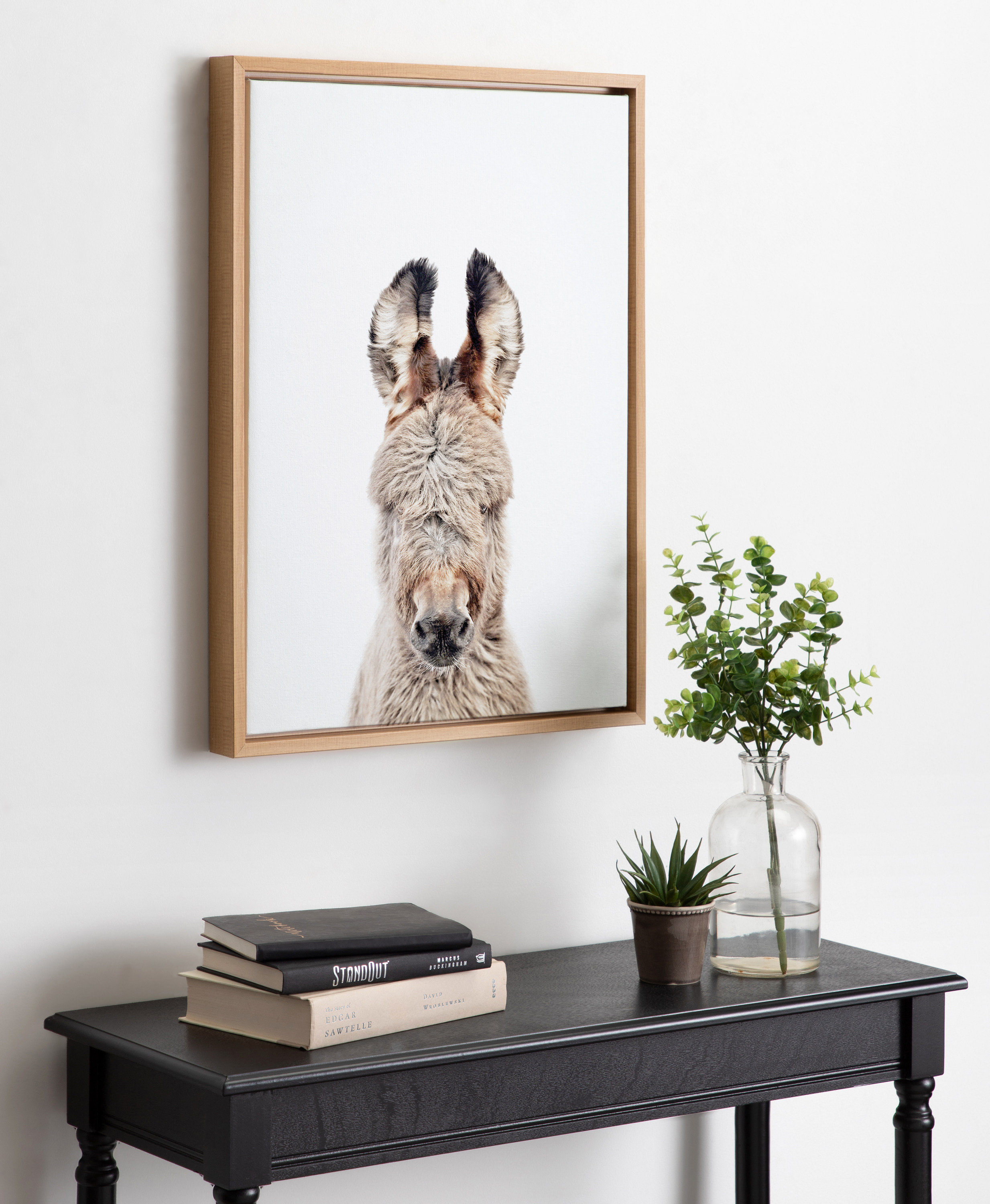 Gracie Oaks Sylvie Animal Studio Burro Portrait Framed Canvas By Amy ...