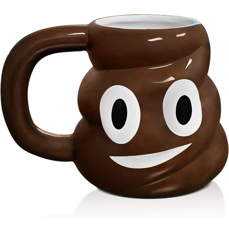 Kovot 20 oz. Ceramic Poop Coffee Mug | Wayfair