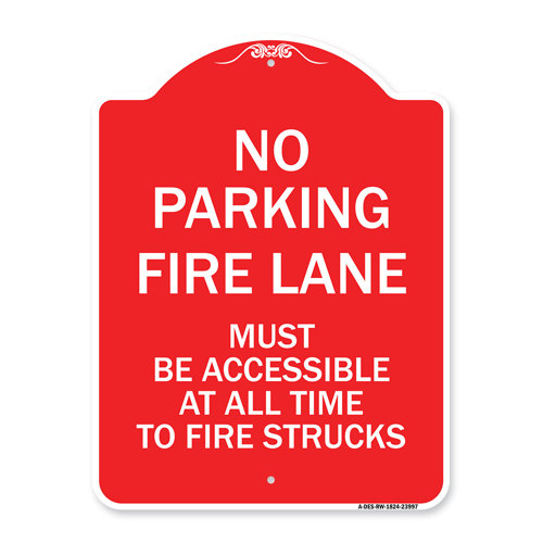 Signmission Designer Series Sign - Fire Lane Must Be Accessible At All ...
