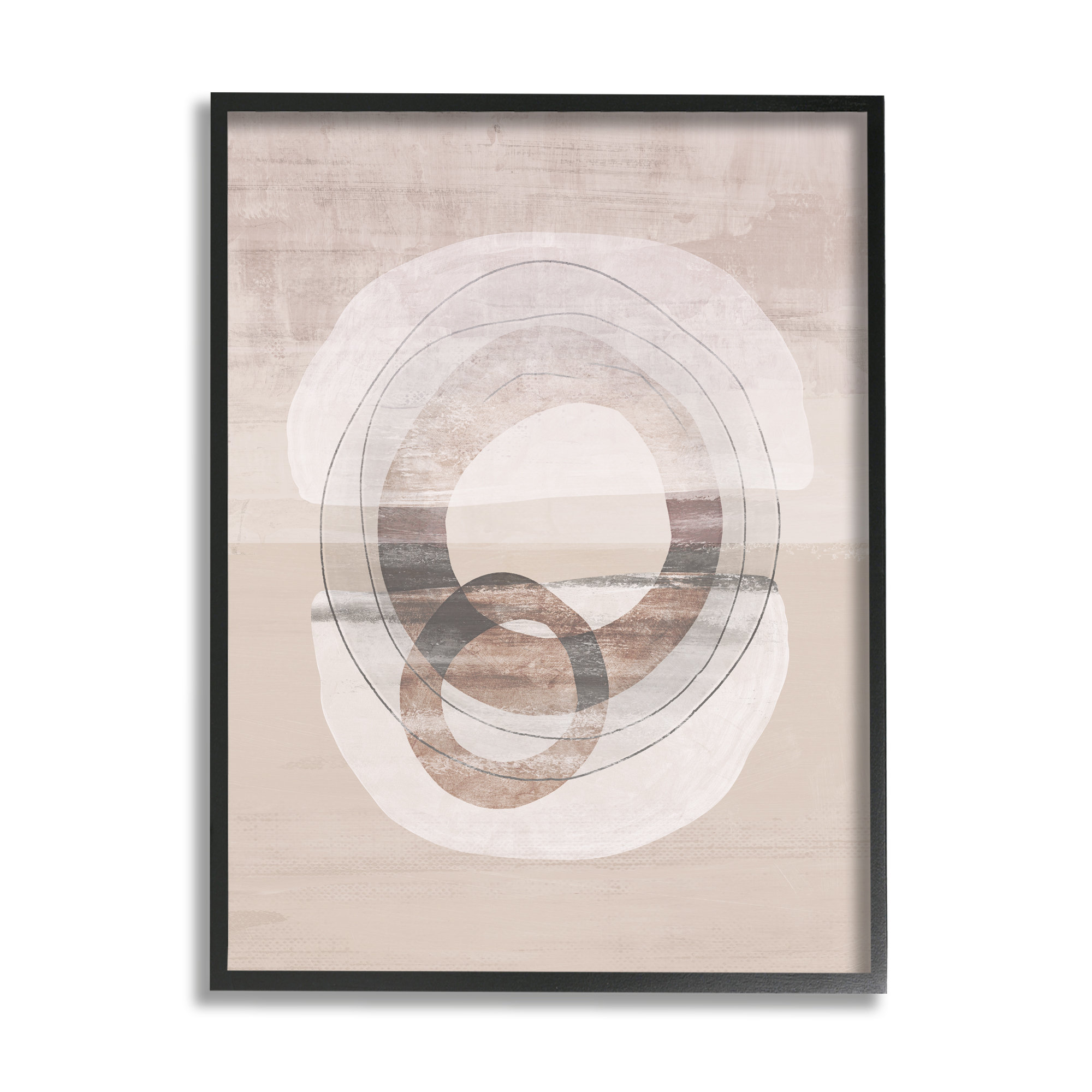 Stupell Industries Round Boho Circles Contemporary by Nina Blue ...