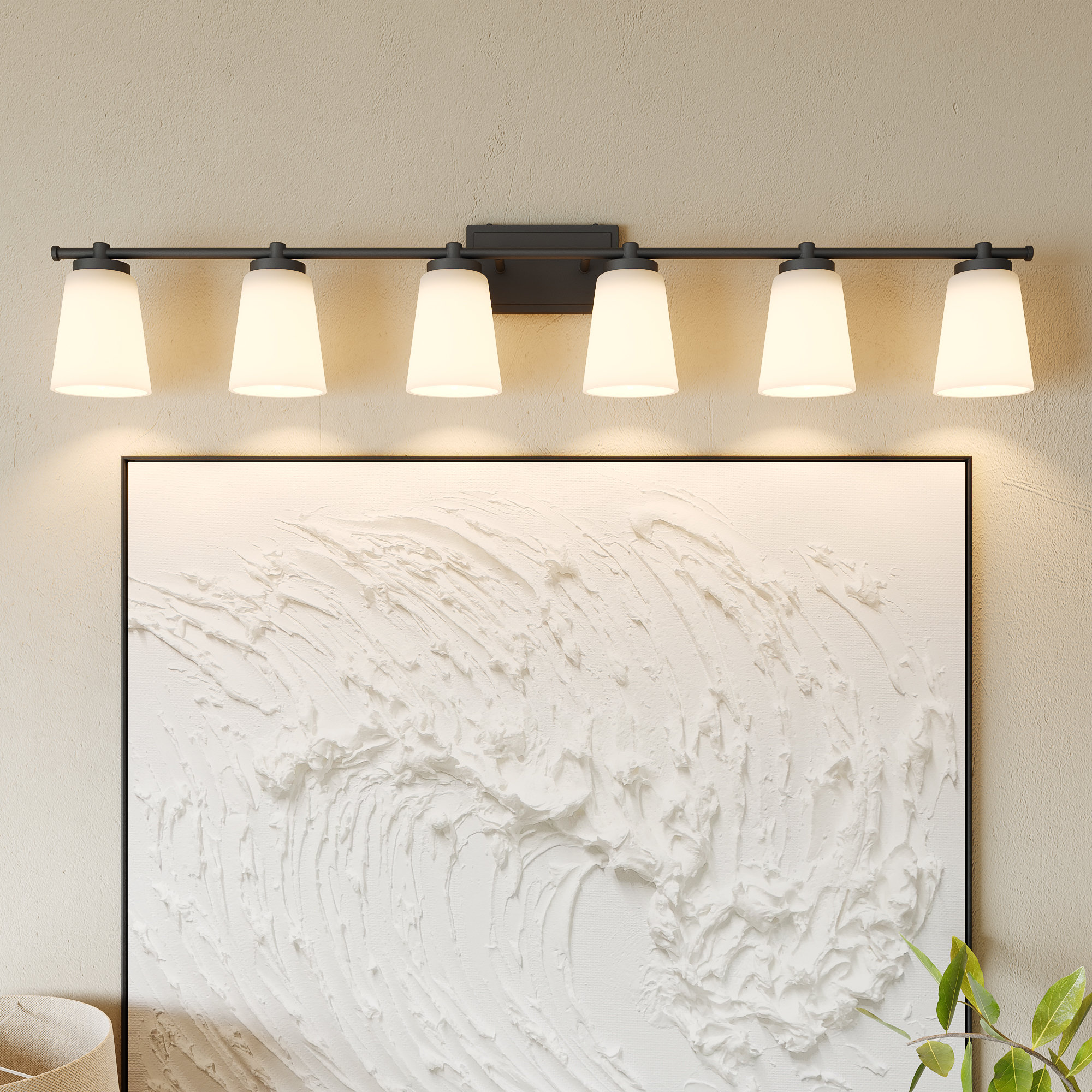 Latitude Run® Ceriel 6 - Light Steel Dimmable Vanity Light & Reviews ...