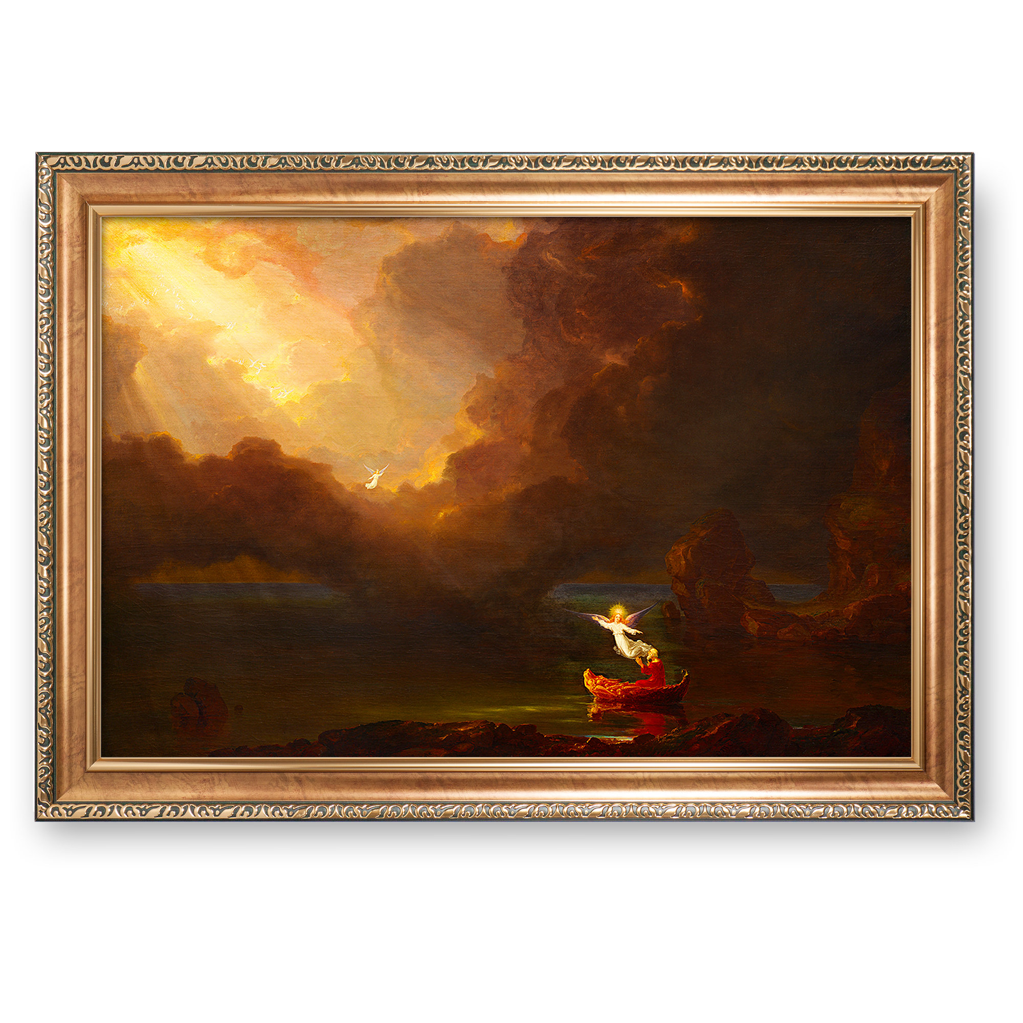 Vault W Artwork The Voyage of Life:Old Age by Thomas Cole Framed Size ...
