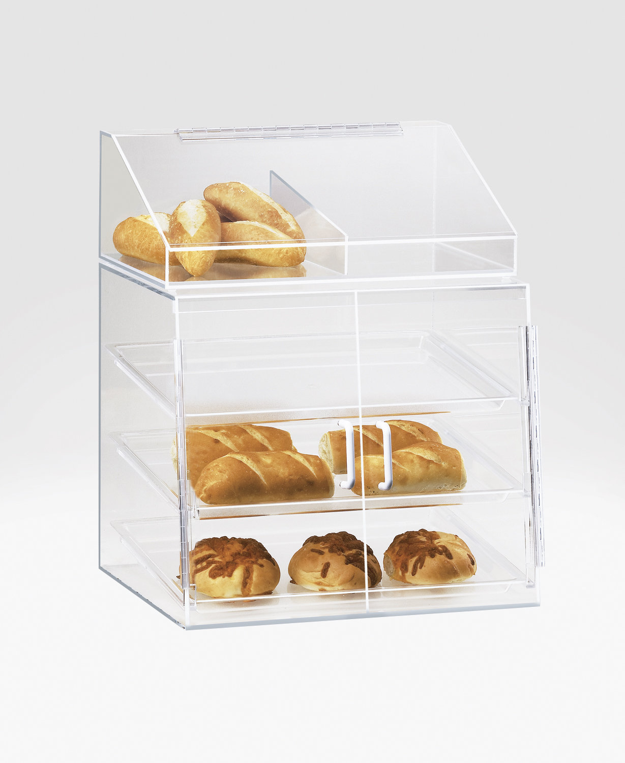 Cal-Mil Classic Three Tier Slanted Front Acrylic Display Case - 19 ...