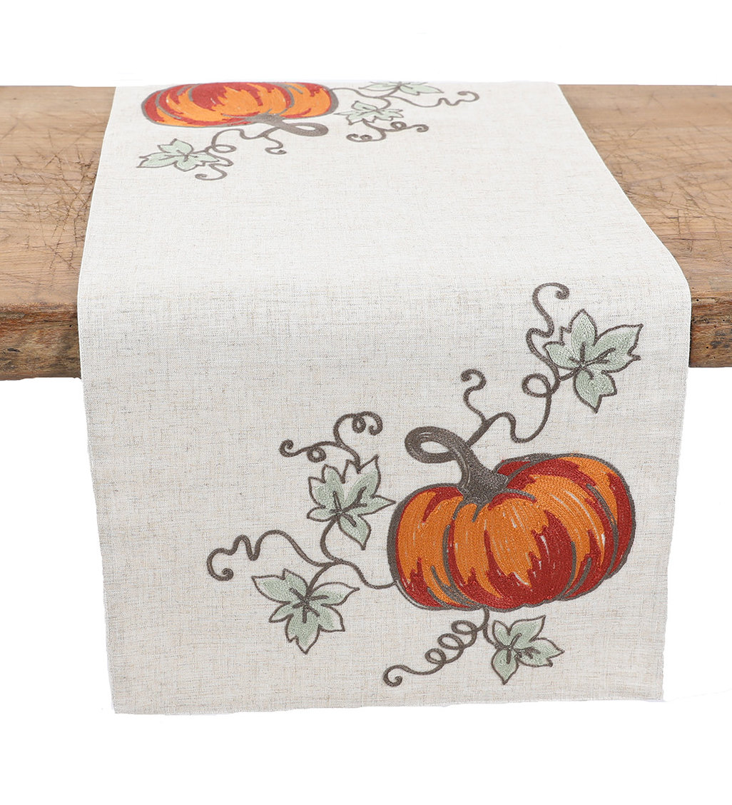 August Grove® Truex Thanksgiving Table Runner & Reviews | Wayfair