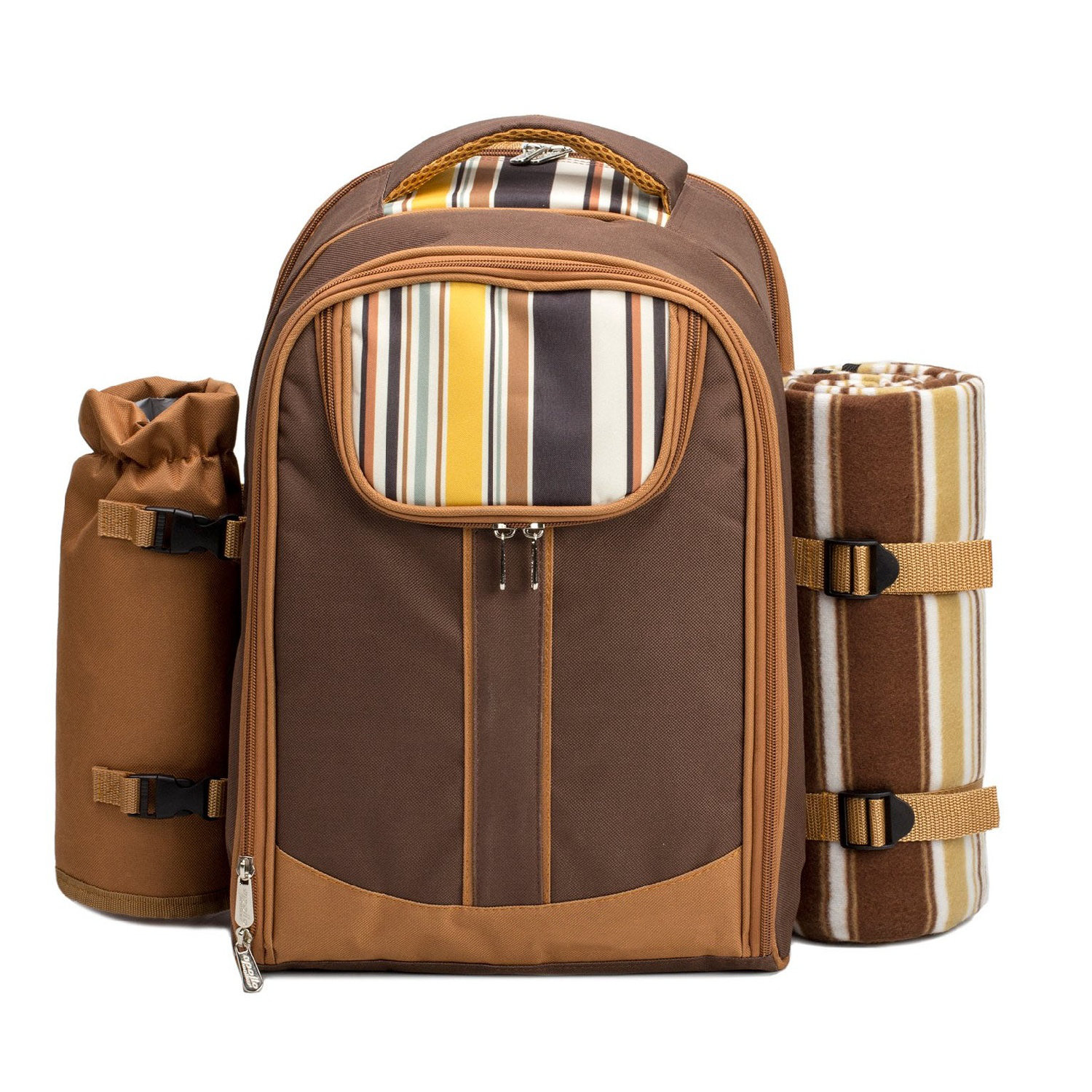 Latitude Run® Picnic Backpack Bag For 2 Person With Cooler Compartment ...