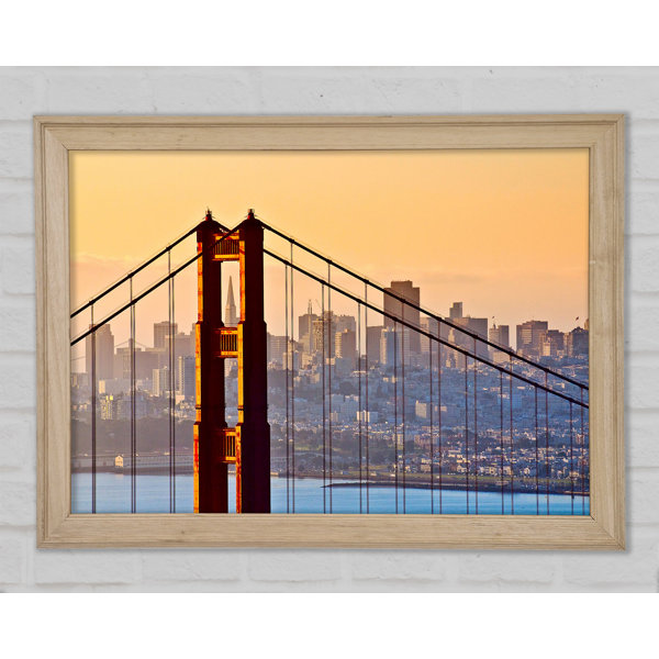 Ebern Designs Golden Gate Bridge Structure - Single Picture Frame Print ...