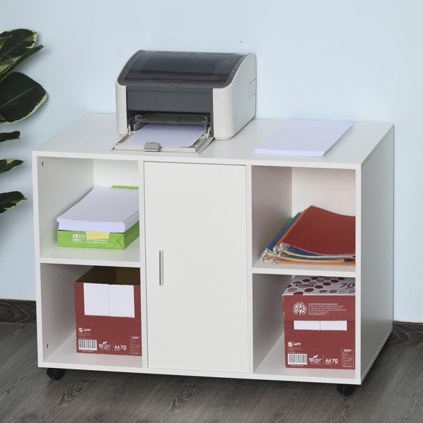 Latitude Run® Multipurpose Filing Cabinet Printer Stand With Interior ...