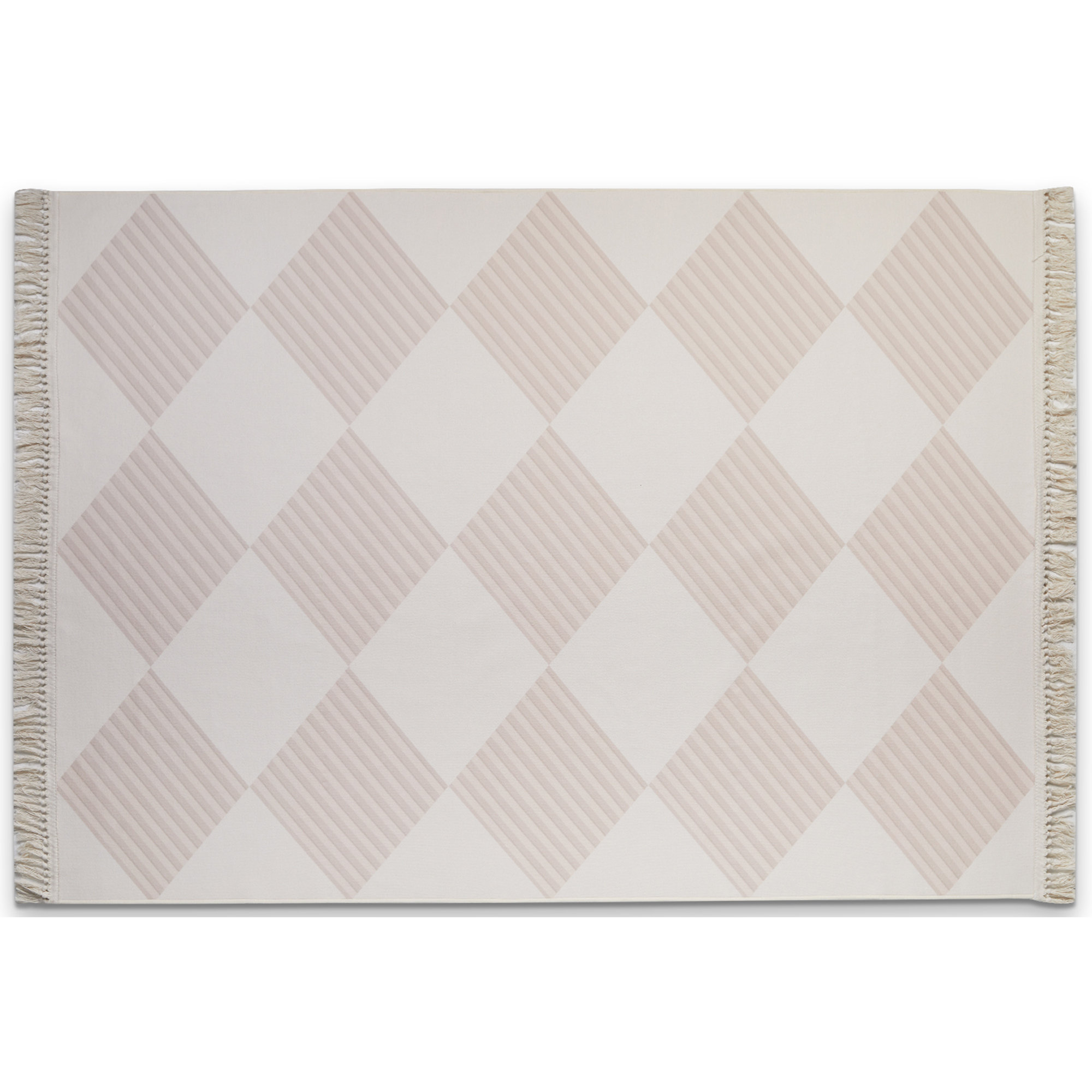 Latitude Run® Simple Fresh Square Pattern Non-Slip Bottom Cotton Fabric ...