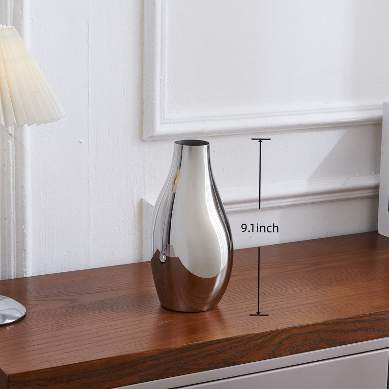 Ivy Bronx Knepp Stainless Steel (18/10) Table Vase | Wayfair